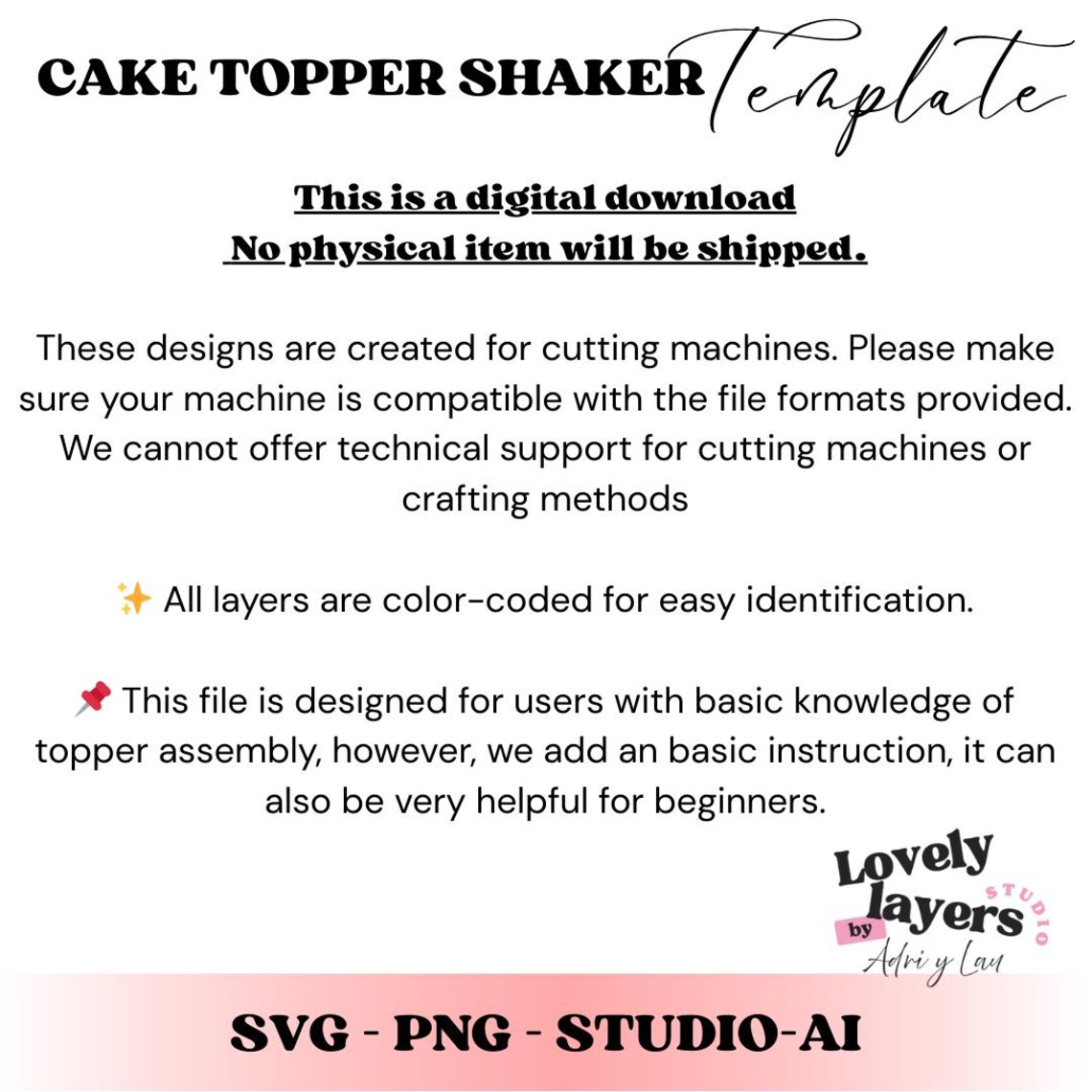Cake Topper Scalloped Shaker SVG Bundle, Rainbow Arch Cake Topper ...