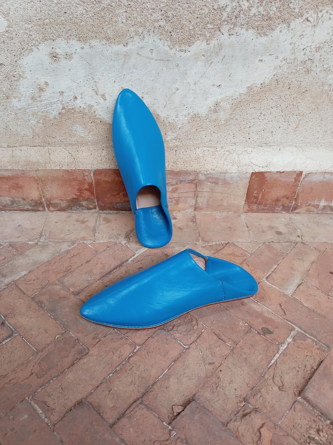 Moroccan Slippers Entirely Hand-sewn / Women's Slippers / Men's ...