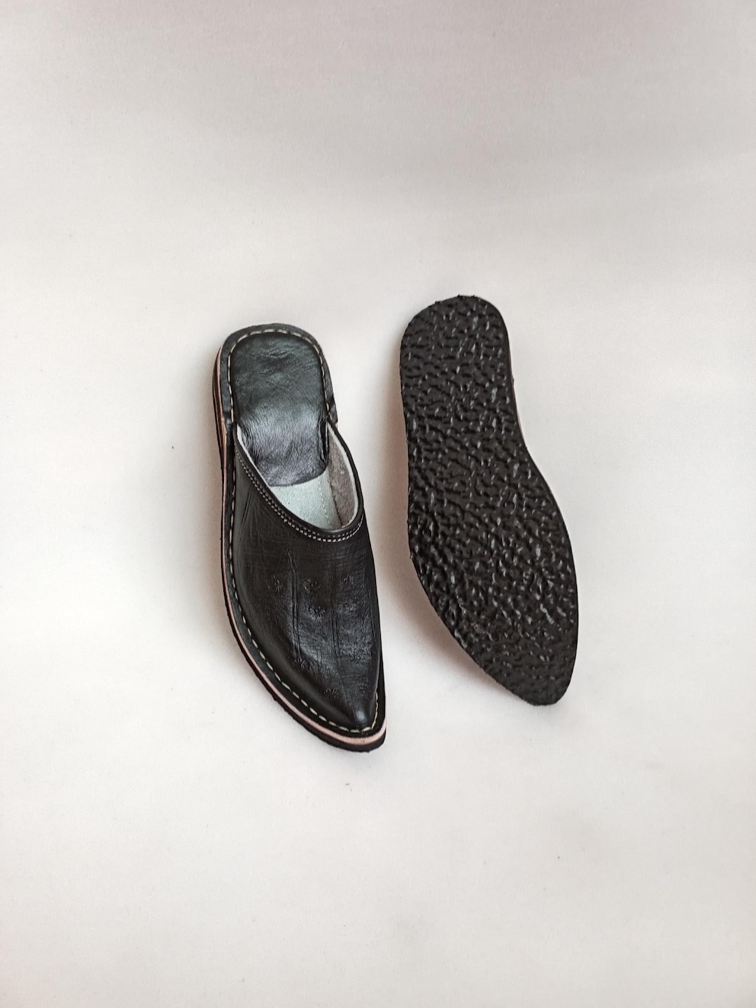 Babouche cuir fabrication 100% artisanale // babouche homme ...