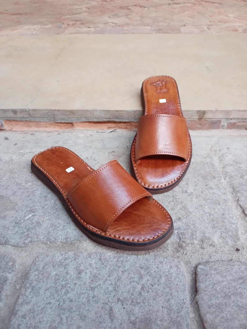 Women's Genuine Leather Sandals – Handmade, Comfortable and Elegant - Etsy