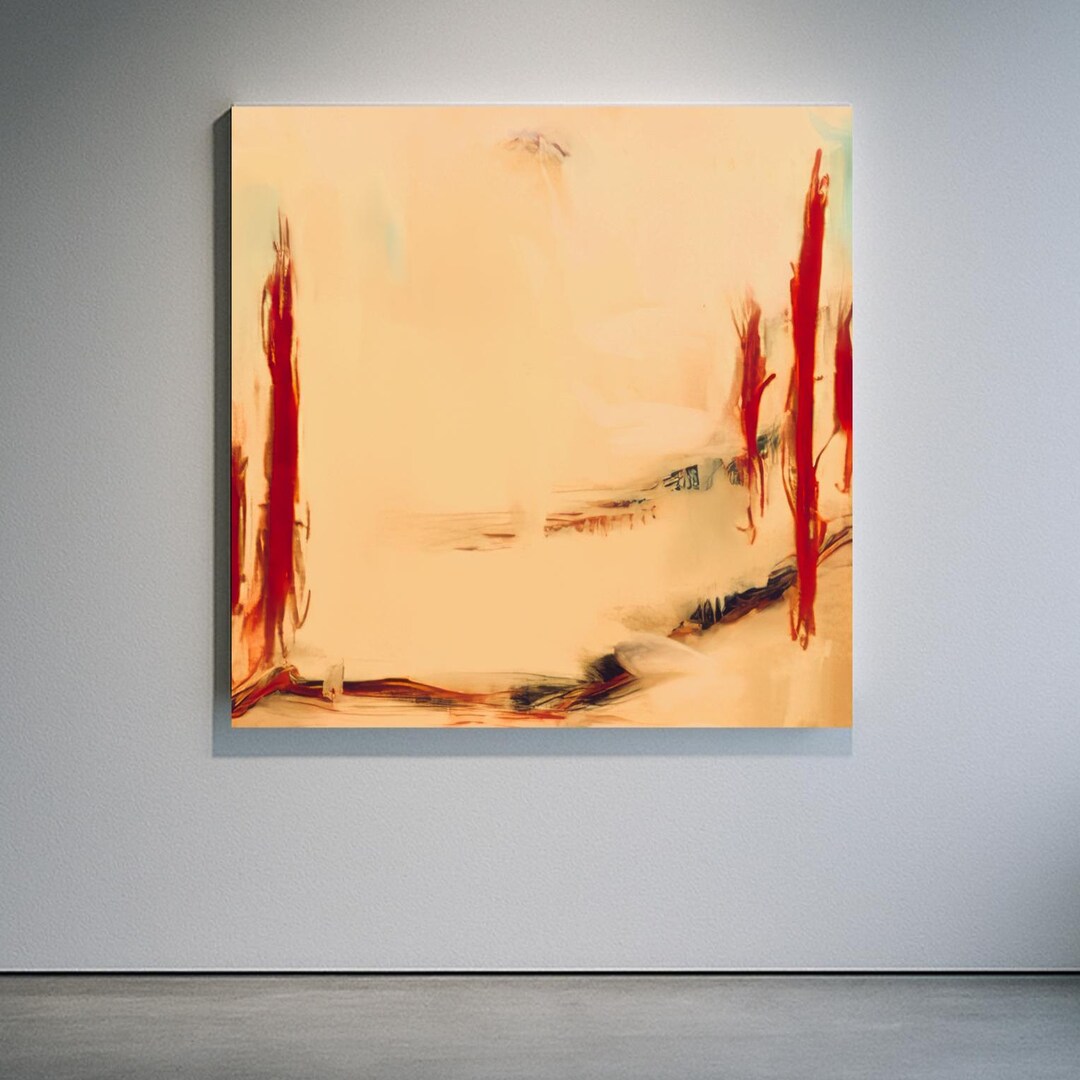 Abstract Wildfire Print - Various Sizes and Materials - Modern Abstract ...