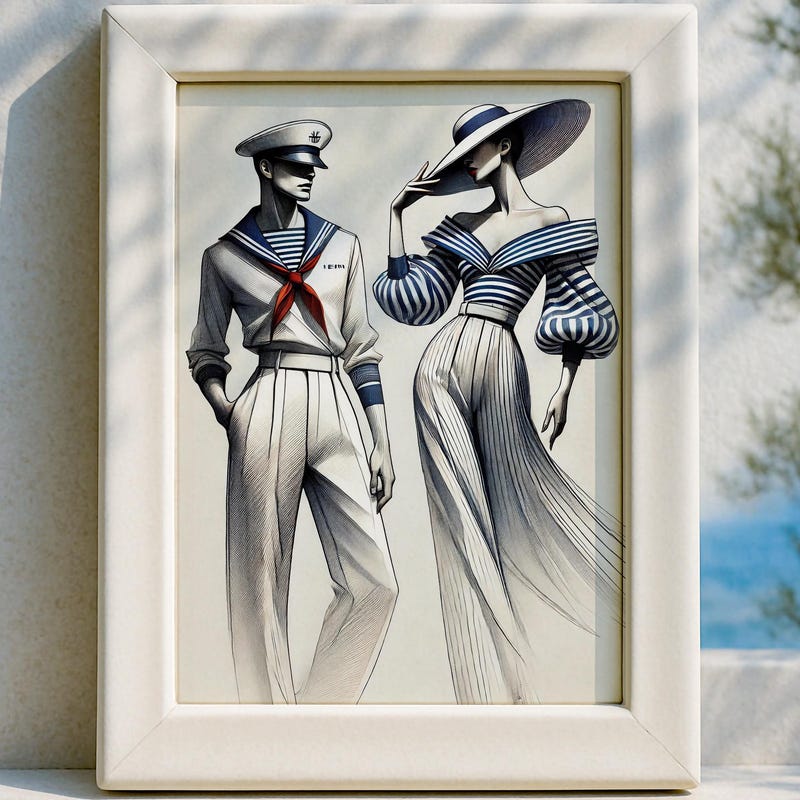 Navy Blue Nautical Wall Art - Etsy
