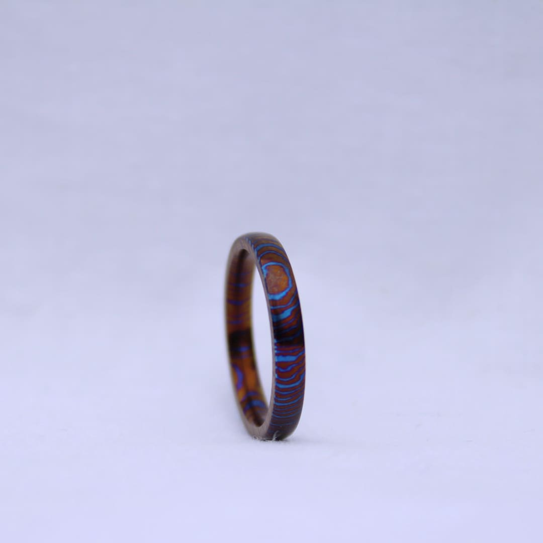 Stackable Timascus Ring - Etsy