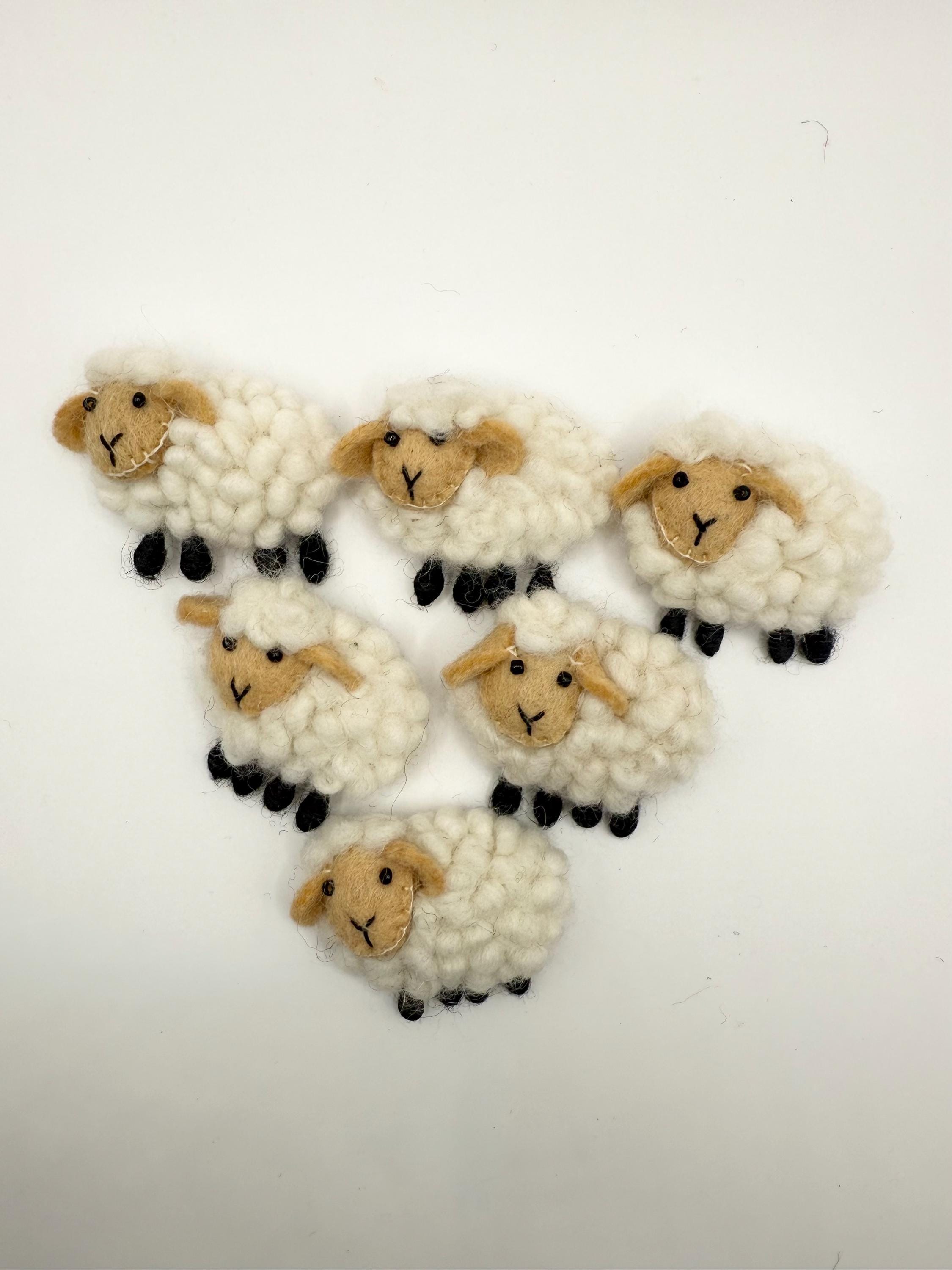 Felt Animal Brooches Pin | Kids Brooch | Sheep Brooch - Etsy