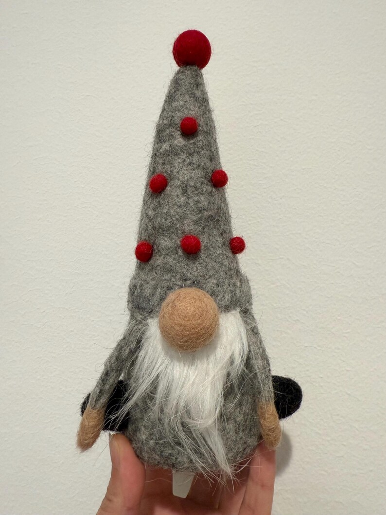 Handmade Felt Christmas Gnome Set : Scandinavian Holiday Decor ...
