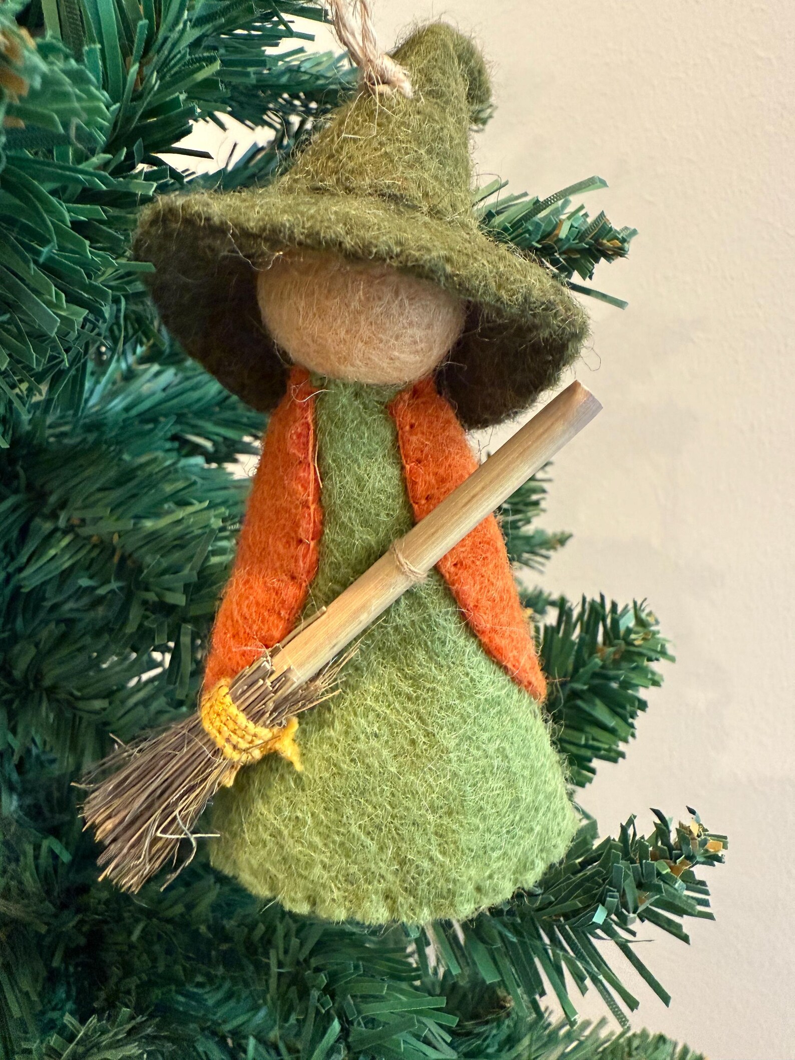 Handmade Wool Felt Witch Ornaments: Cute Halloween Decorations With ...