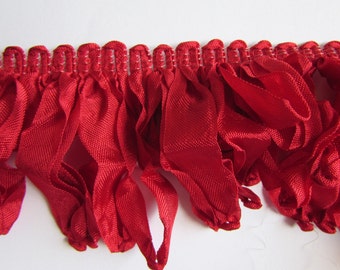 Amazing Ribbon Fringe Trim in Bronzy Gold Green - Etsy