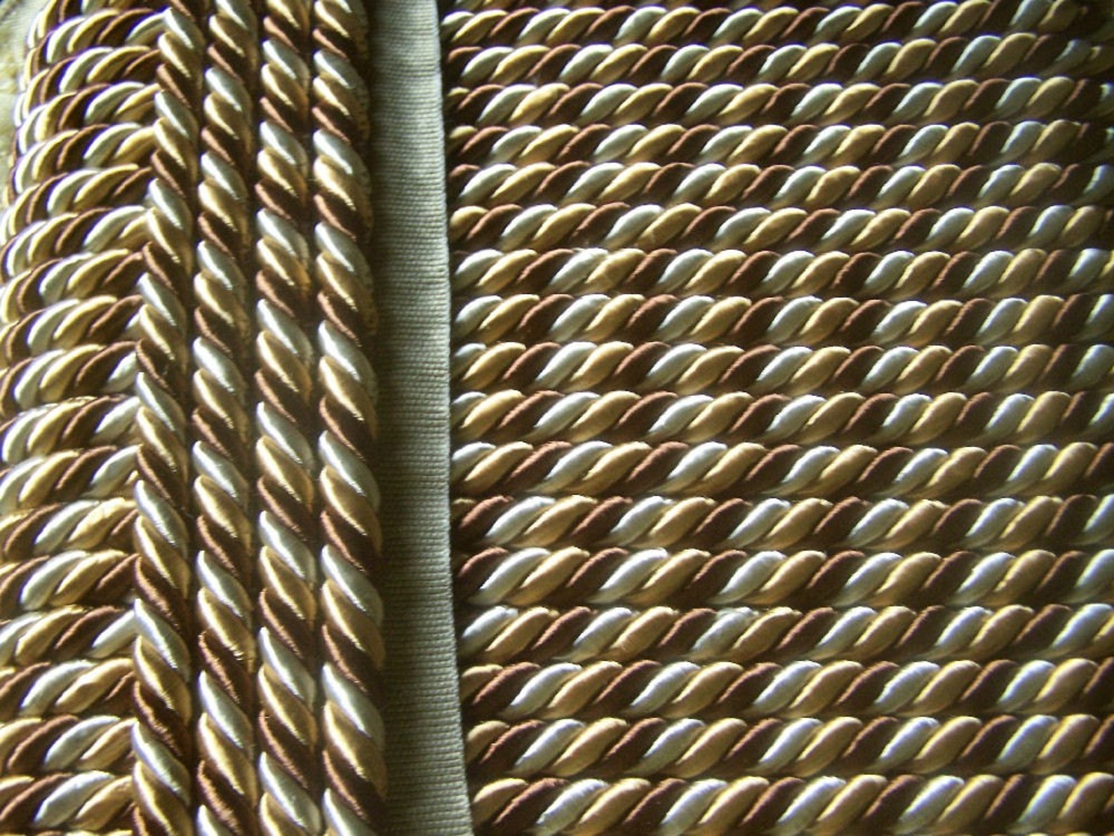 Cinnamon Cream and Gold Cord With Lip | Etsy