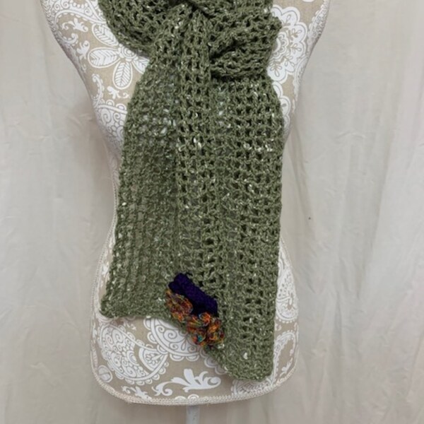 Olive Silk Scarf - Etsy