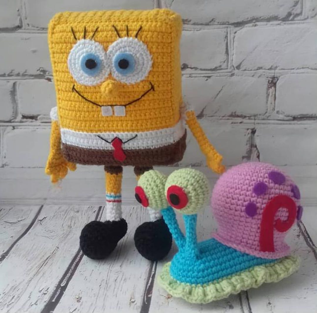 Amigurumi Sponge Bob Pattern Digital PDF DIY Crochet Pattern Easy Crochet Gift for Kids Crochet ...