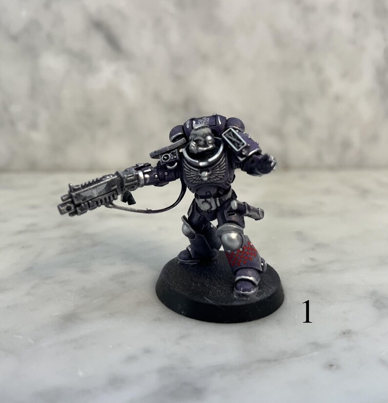 Set of 4 Painted Warhammer 40K Ultramarines | Custom Tabletop ...