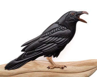 Red-tailed Hawk Wood Intarsia Scroll Saw Art Wall Hanging - Etsy