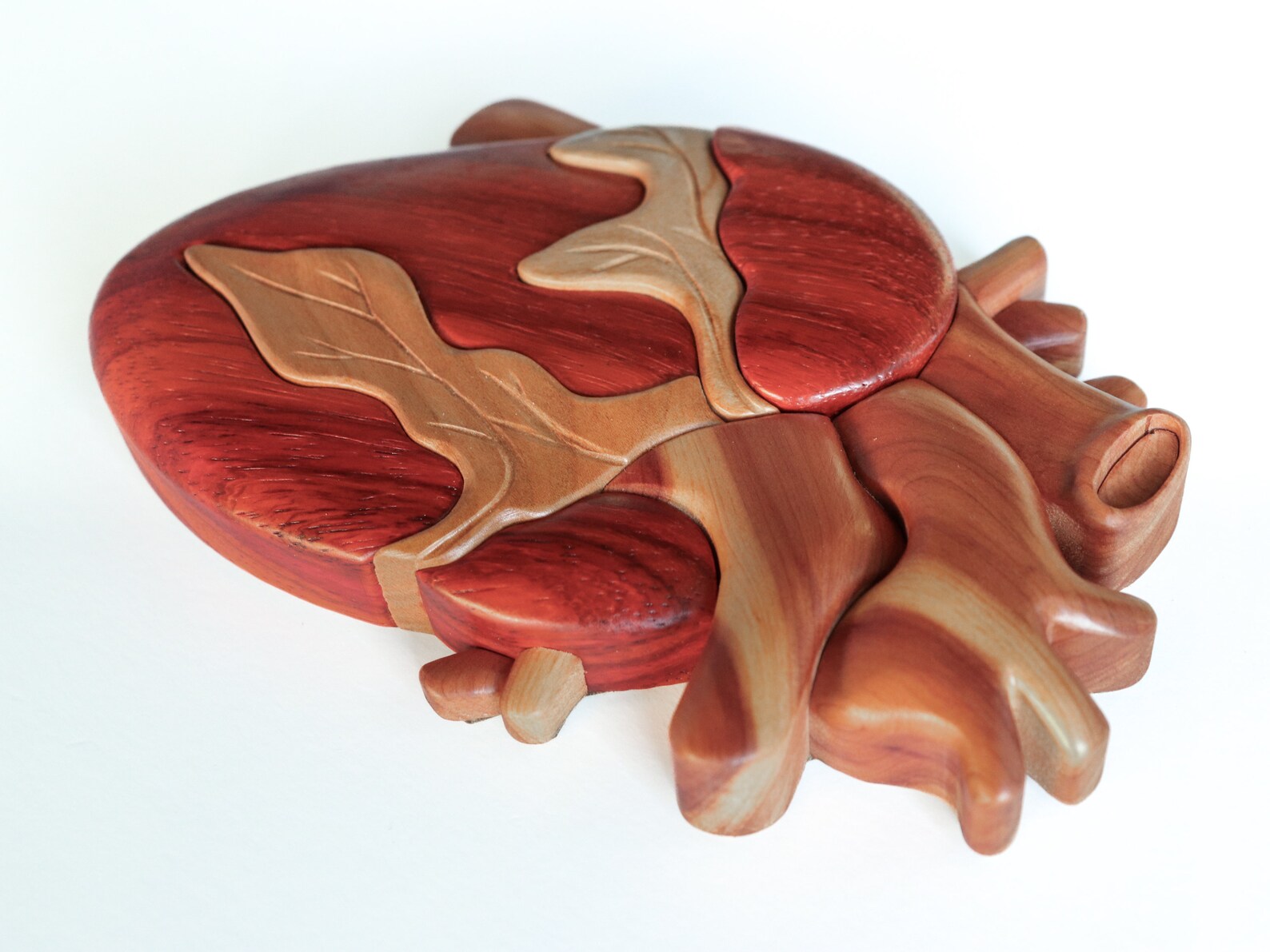 Anatomical Heart Intarsia Wall Hanging Wooden Valentine's | Etsy