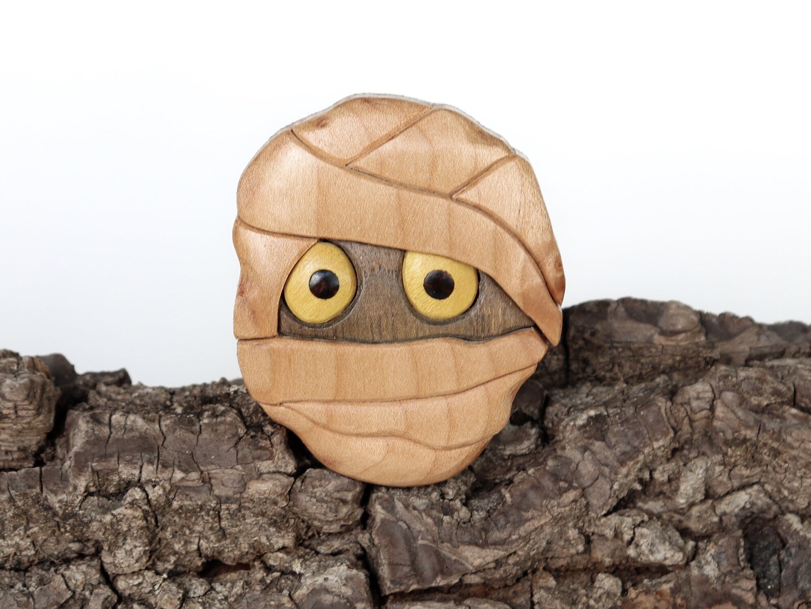 Mummy Egyptian Monster Wood Carved Intarsia Ornament / Magnet - Etsy