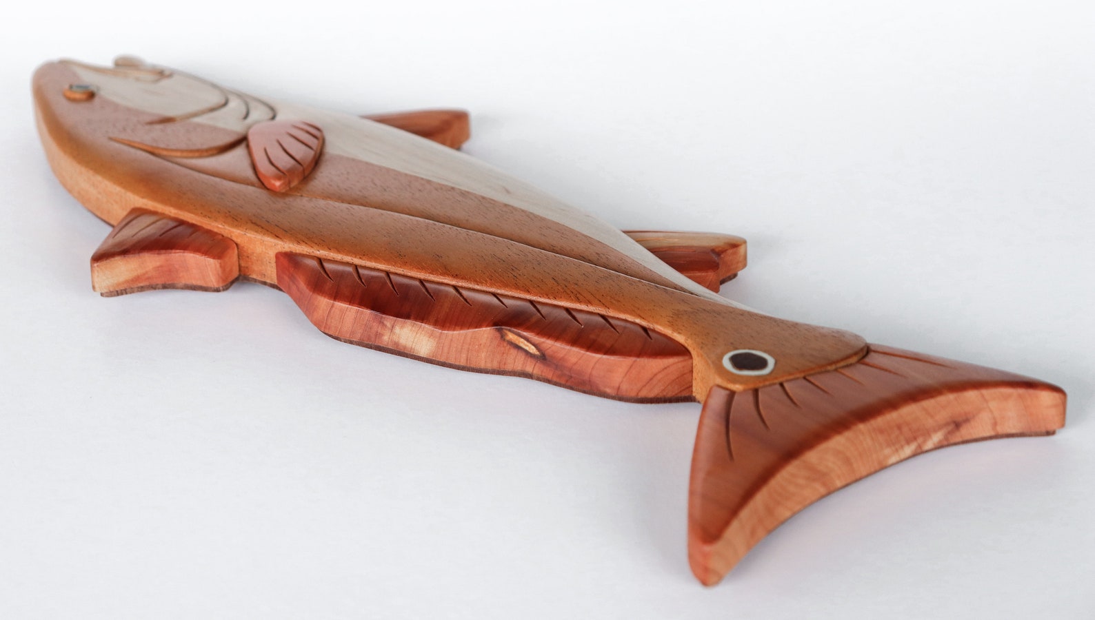 Red drum intarsia wall hanging Spot tail bass Fish wood | Etsy