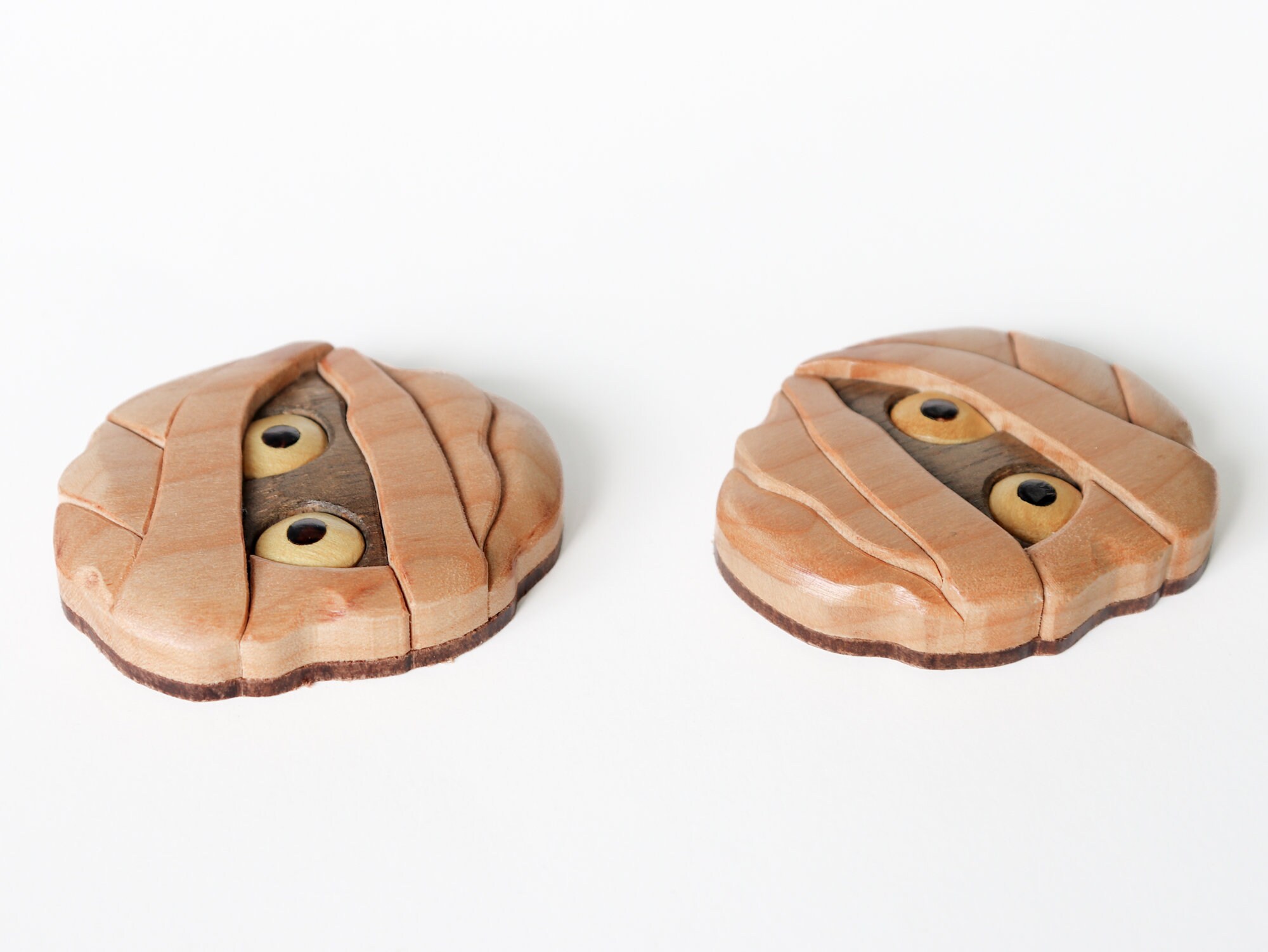Mummy Egyptian Monster Wood Carved Intarsia Ornament / Magnet - Etsy