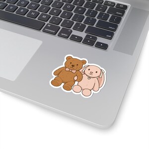 Cute Bear and Bunny Jellycat Sticker - Etsy