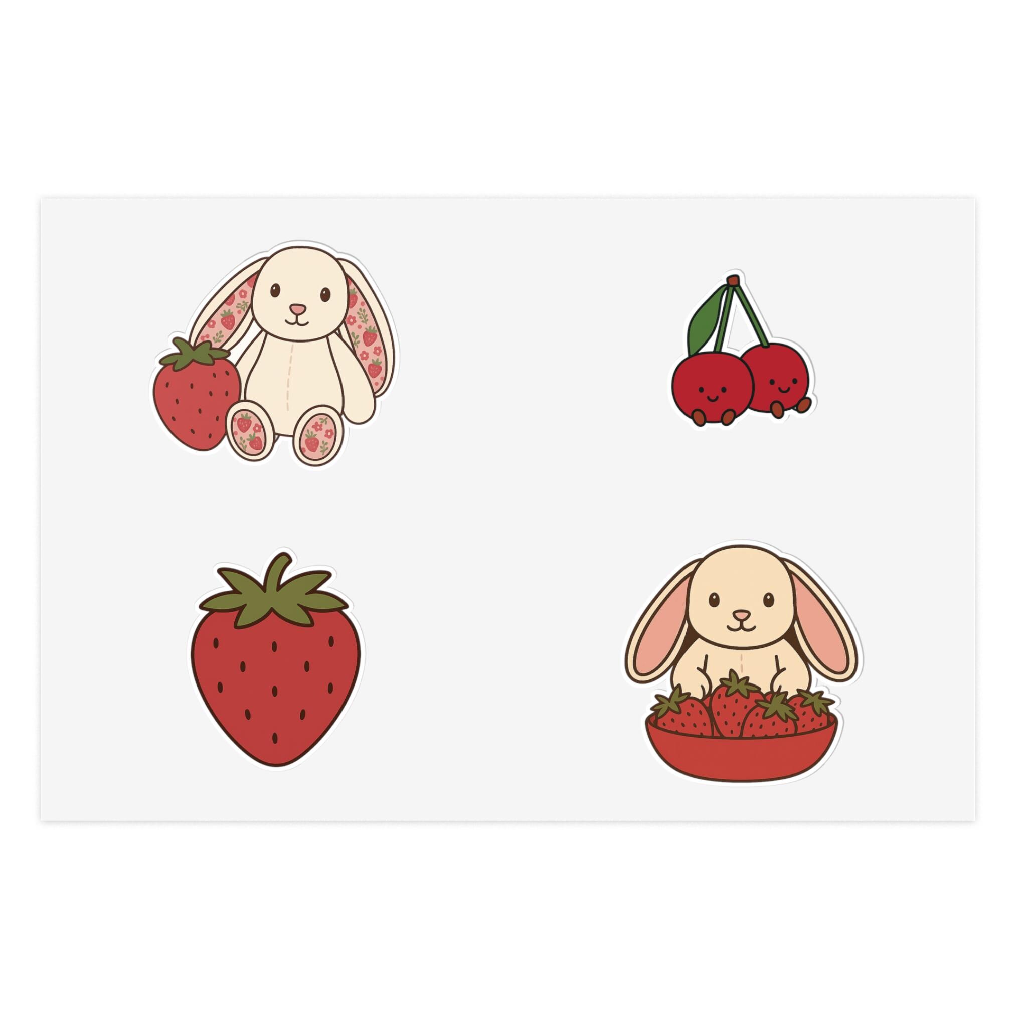 Jellycat Inspired Fruit Sticker Sheets - Etsy