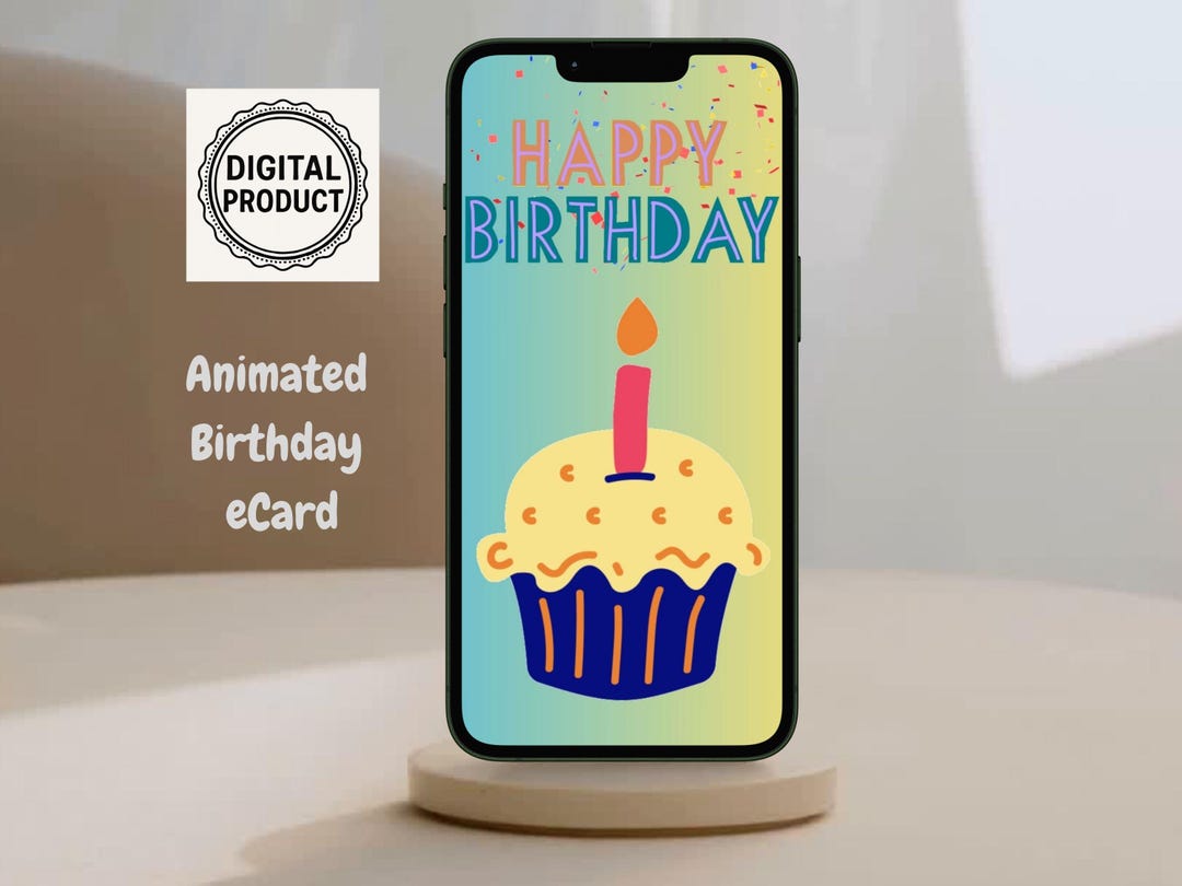 Happy Birthday Day Ecard, Virtual Birthday Card, Digital Birthday ...