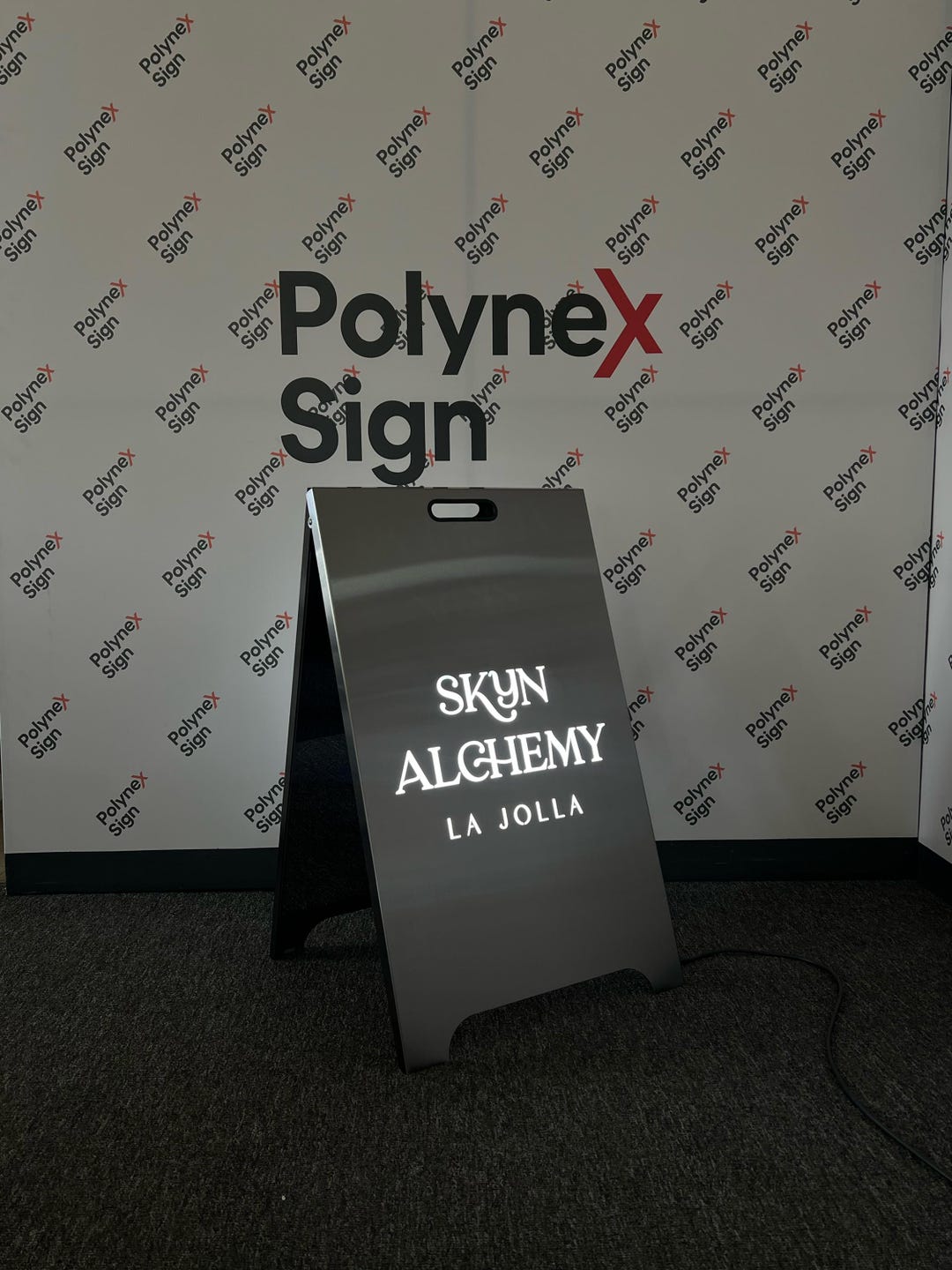 Custom Lighted A-frame Metal Sidewalk Sign, Retail Storefront Display ...
