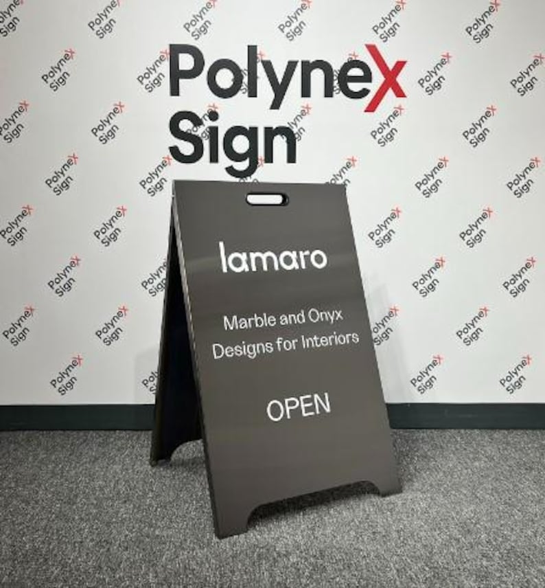 Premium Modern A Frame Sign, Sidewalk Signs for Shops, Double Sided ...