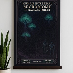 Magical Forest Microbiome Poster: Bioluminescent Science Art Print - Etsy