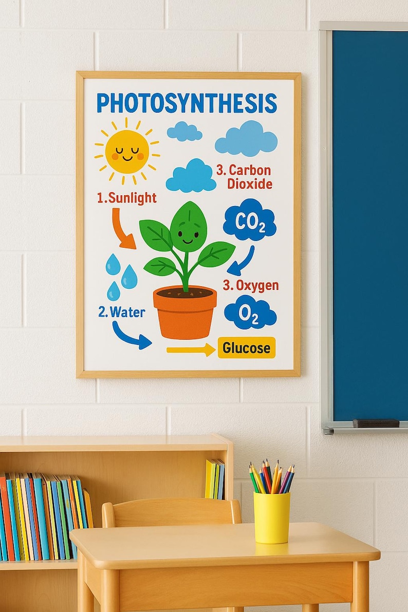 Photosynthesis Poster for Kids | Printable Science Classroom Decor ...