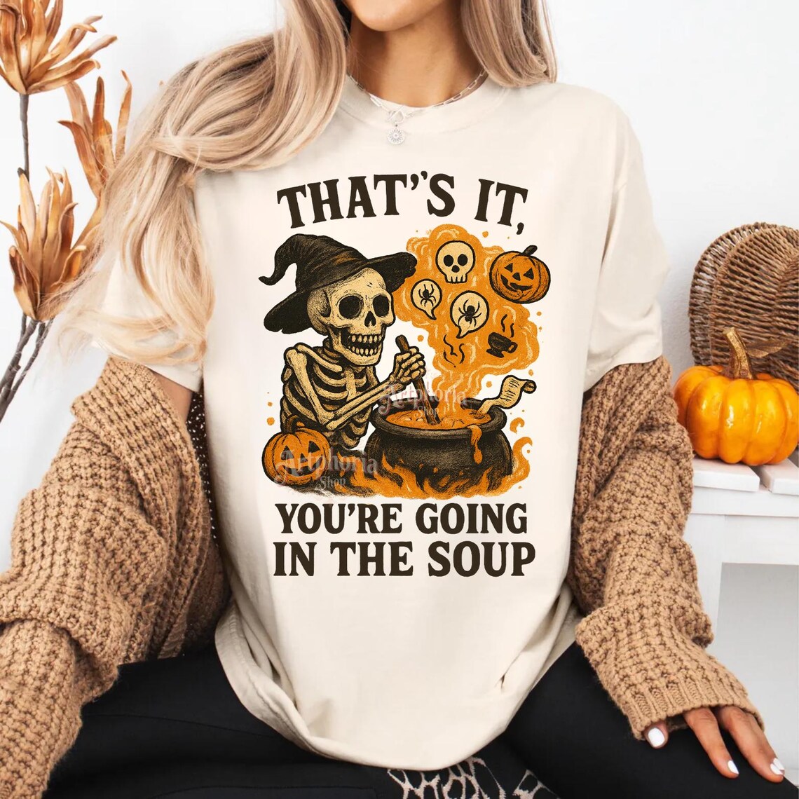 That's It, You're Going in the Soup Png, Funny Halloween Png, Spooky ...