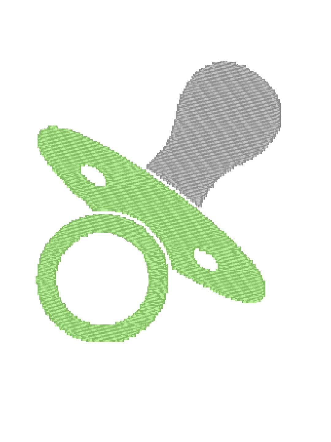 Baby Pacifier Design for Machine Embroidery in 5 Sizes - Instant ...