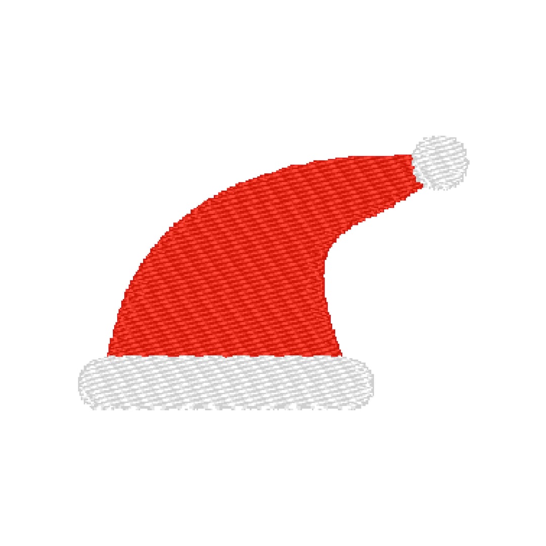 Santa Hat Design for Machine Embroidery in 5 Sizes - Instant Download ...