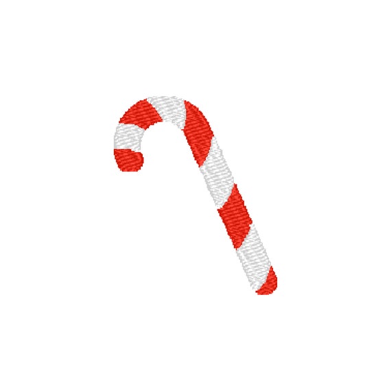Candy Cane Design for Machine Embroidery in 5 Sizes Instant - Etsy