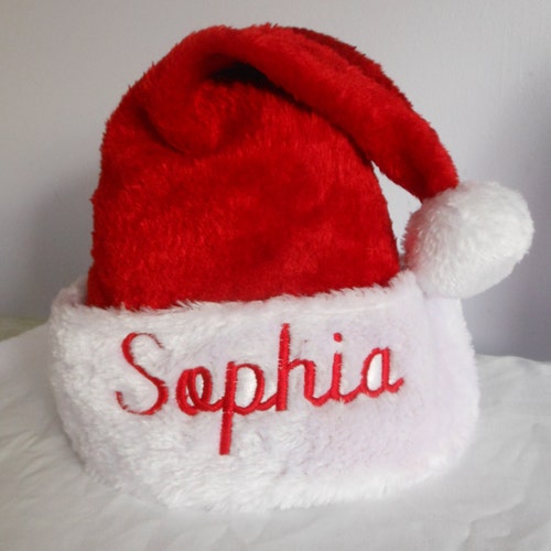 Personalized Santa Hat Custom Christmas Hat Santa Hat - Etsy