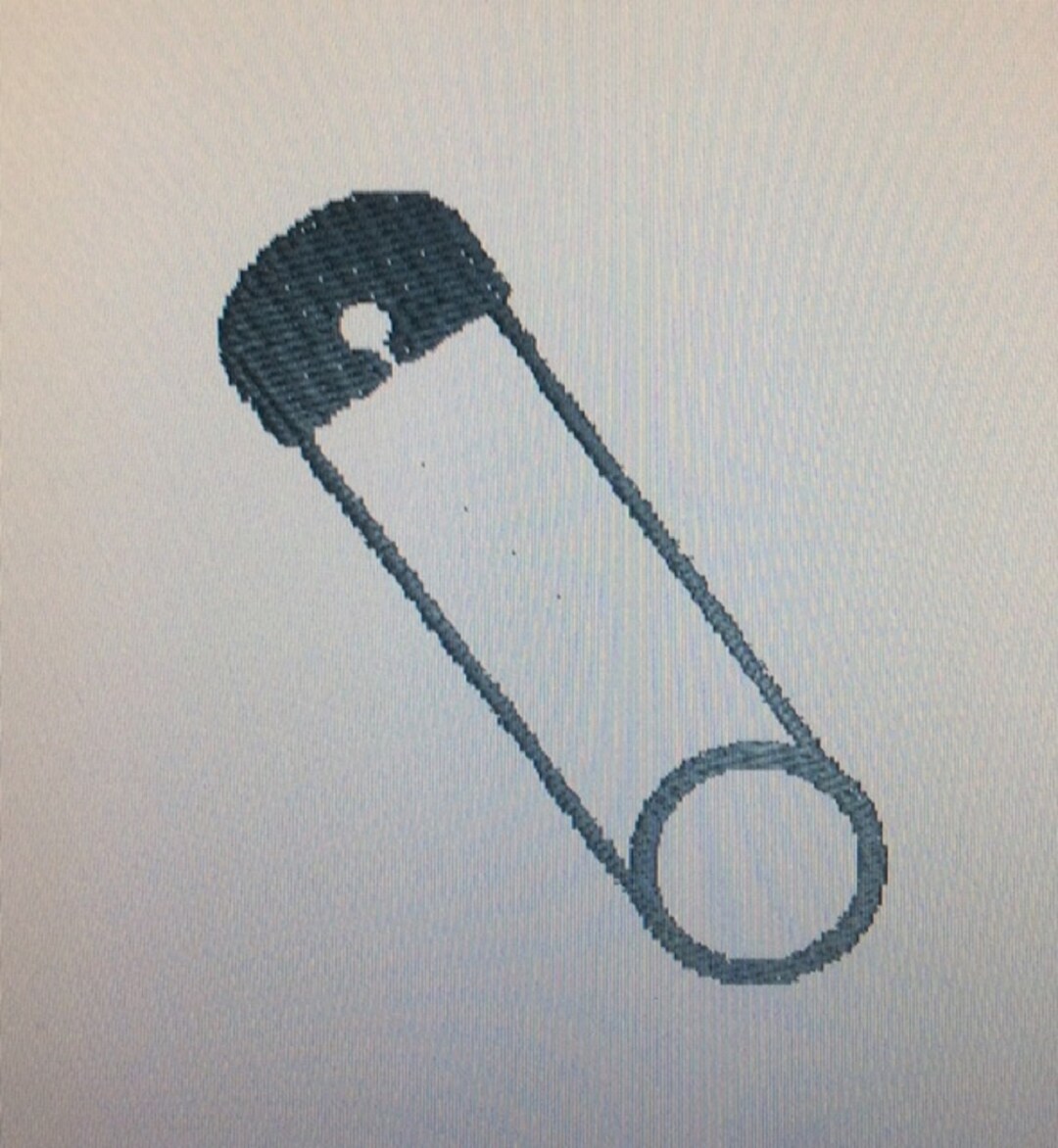Safety Pin Design for Machine Embroidery in 5 Sizes - Instant Download ...
