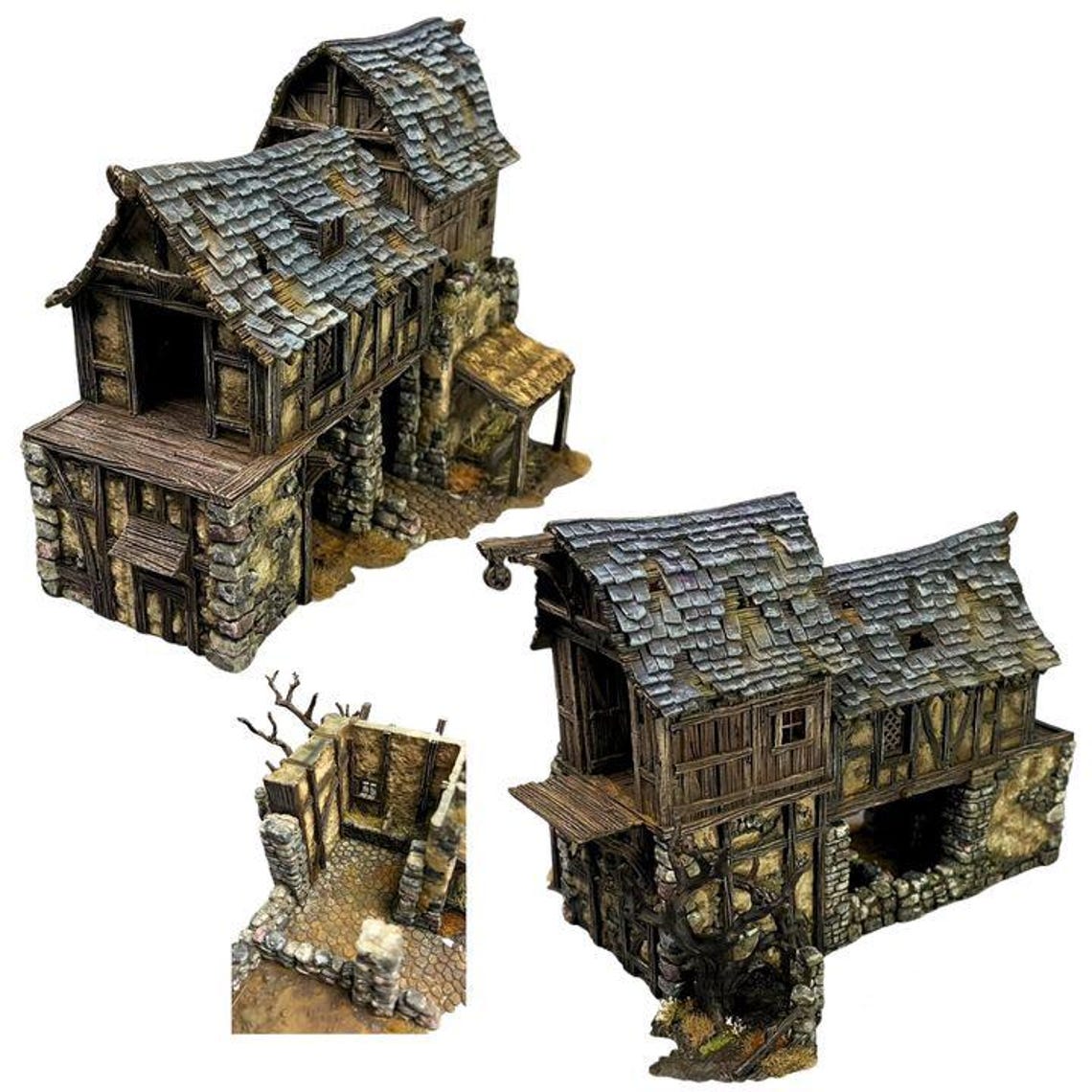 Fantasy Ruined Barn | 3D Printed Terrain for D&D, Frostgrave, Mordheim ...