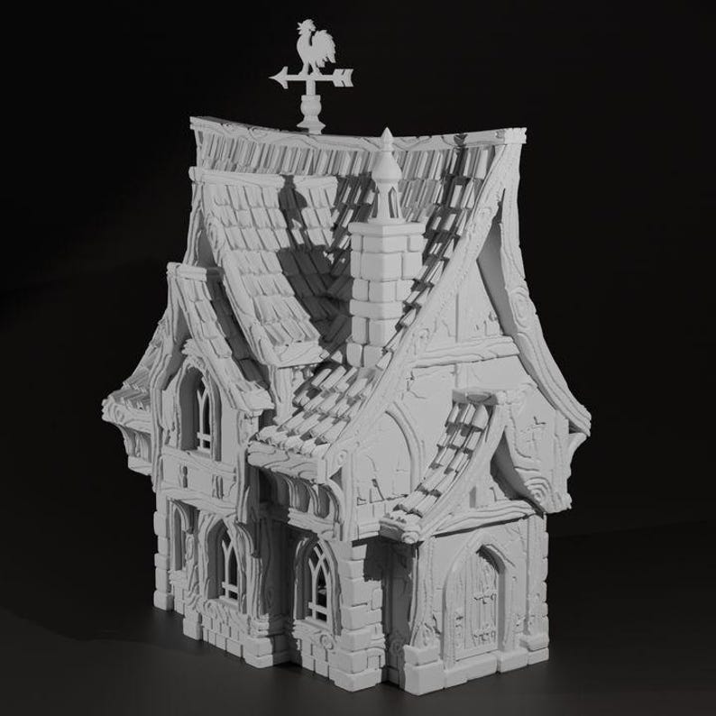 Medieval Fantasy Farmhouse | 3D Printed Terrain for D&D, Pathfinder ...