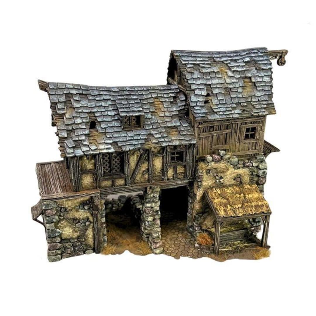 Fantasy Ruined Barn | 3D Printed Terrain for D&D, Frostgrave, Mordheim ...