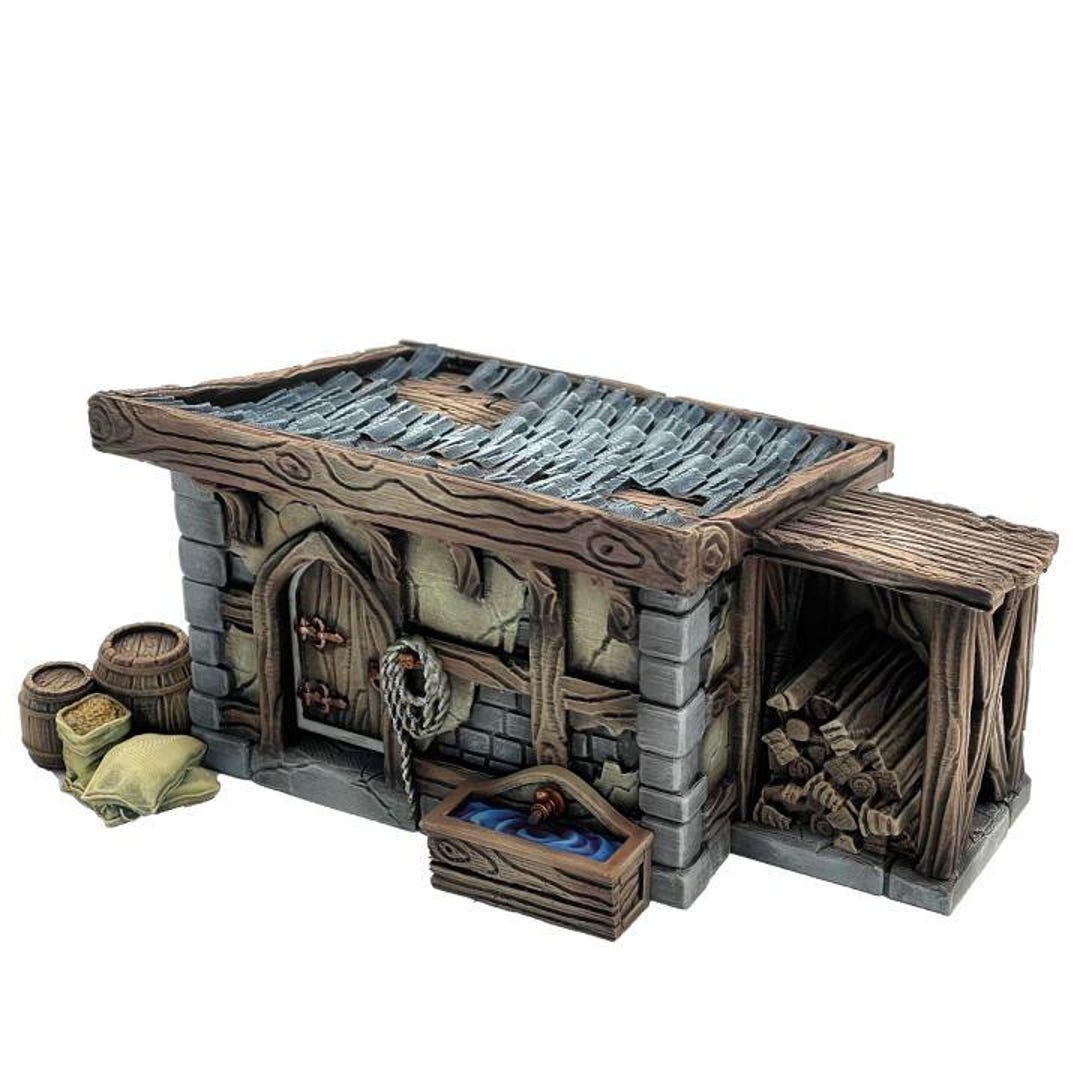 Medieval Storage Shed | 3D Printed Terrain for Dungeons & Dragons ...
