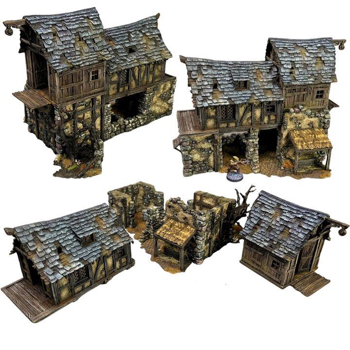 Fantasy Ruined Barn | 3D Printed Terrain for D&D, Frostgrave, Mordheim ...