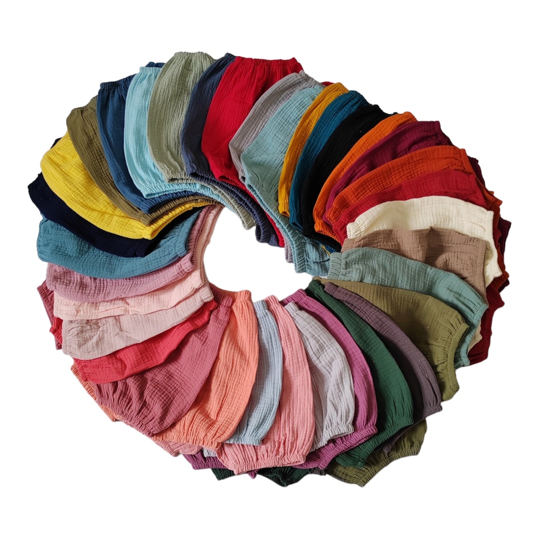 Black Bloomers Nappy Cover Diaper Toddler Shorts Fashion Muslin Gauze ...
