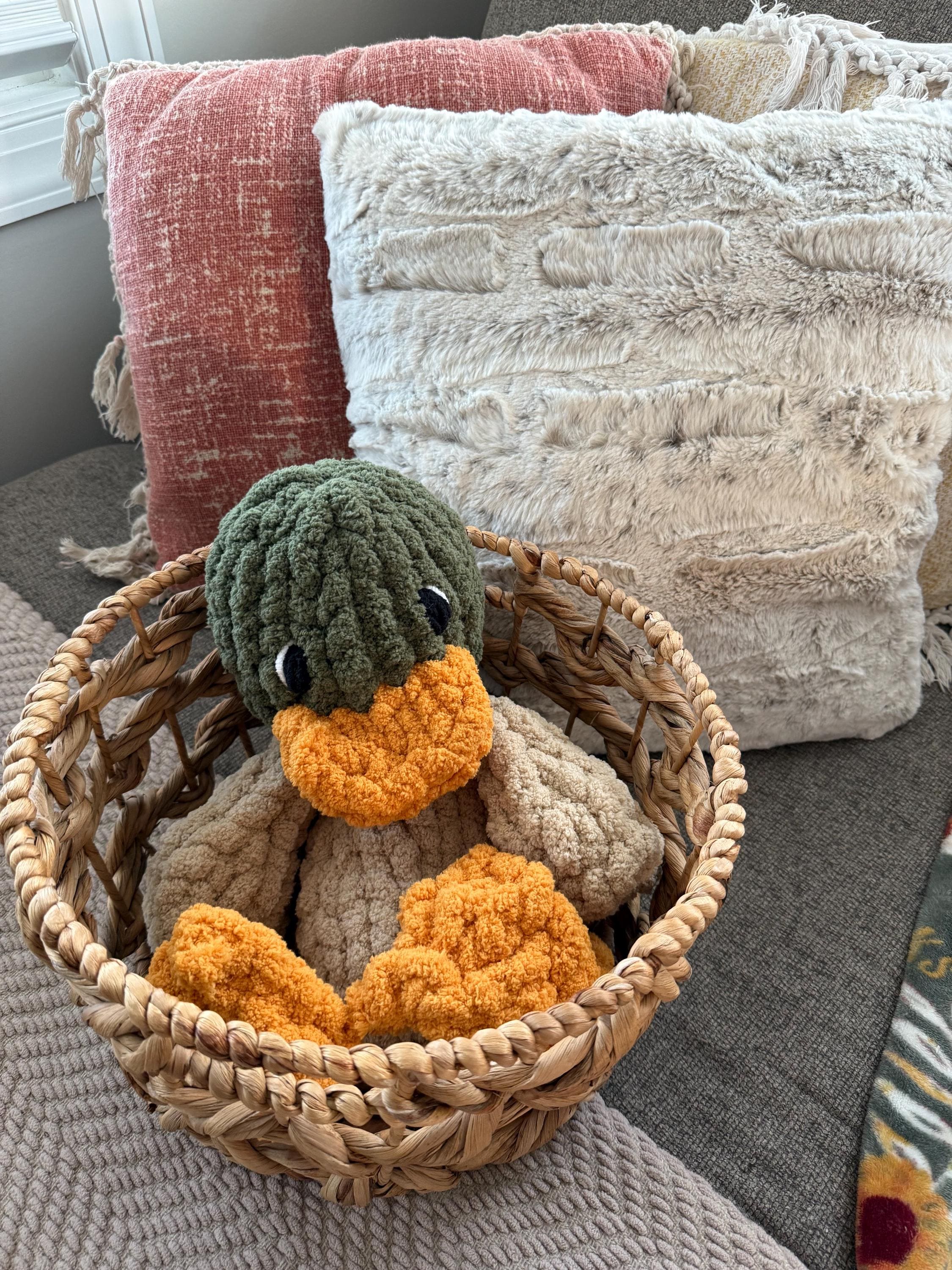 Chunky Knit “marley” Duck Snuggler - Etsy