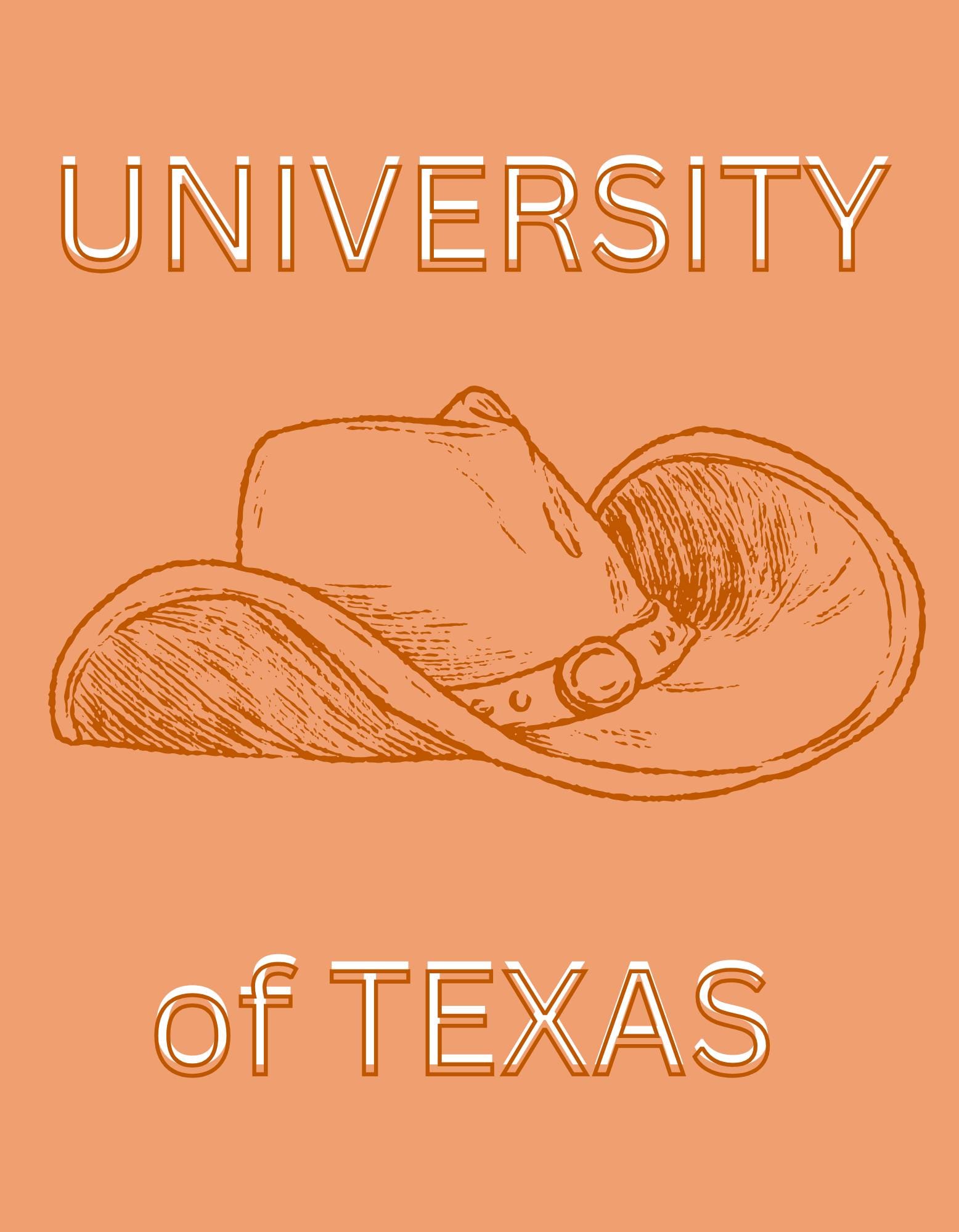 Set of 6 University of Texas Austin Prints, Digital Downloads, Dorm ...