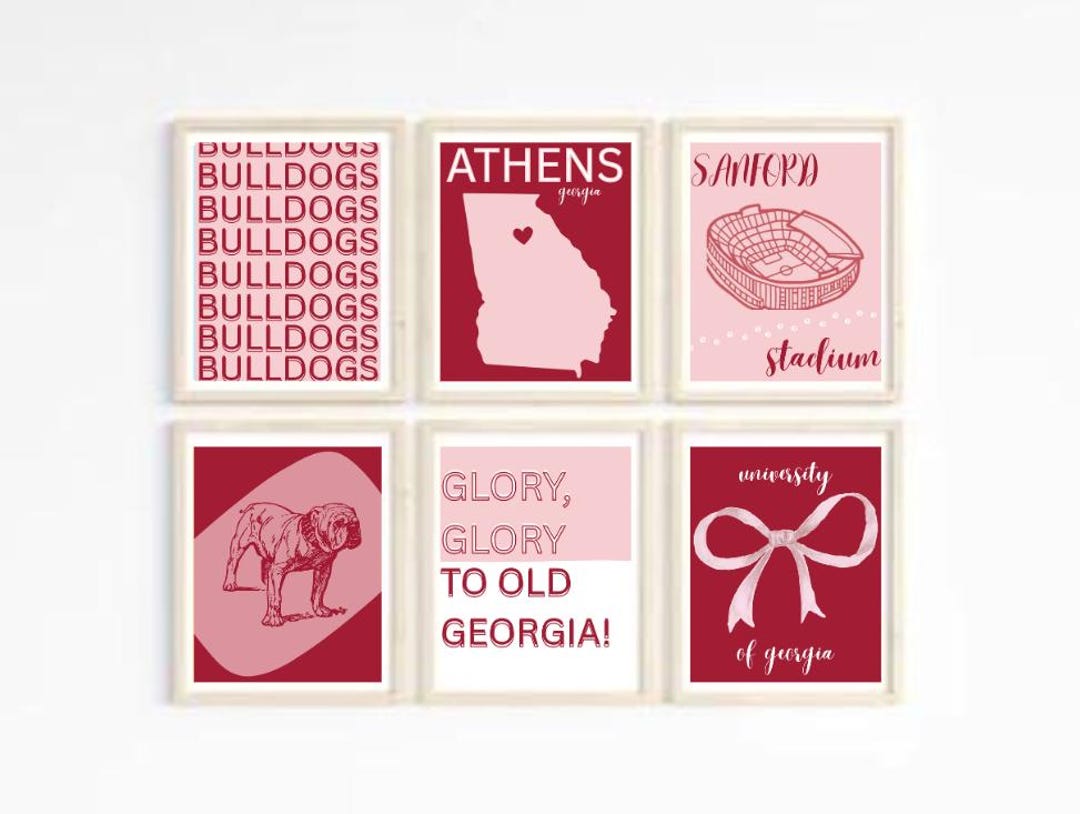 University of Georgia Prints: Customizable Dorm Decor (digital Download ...