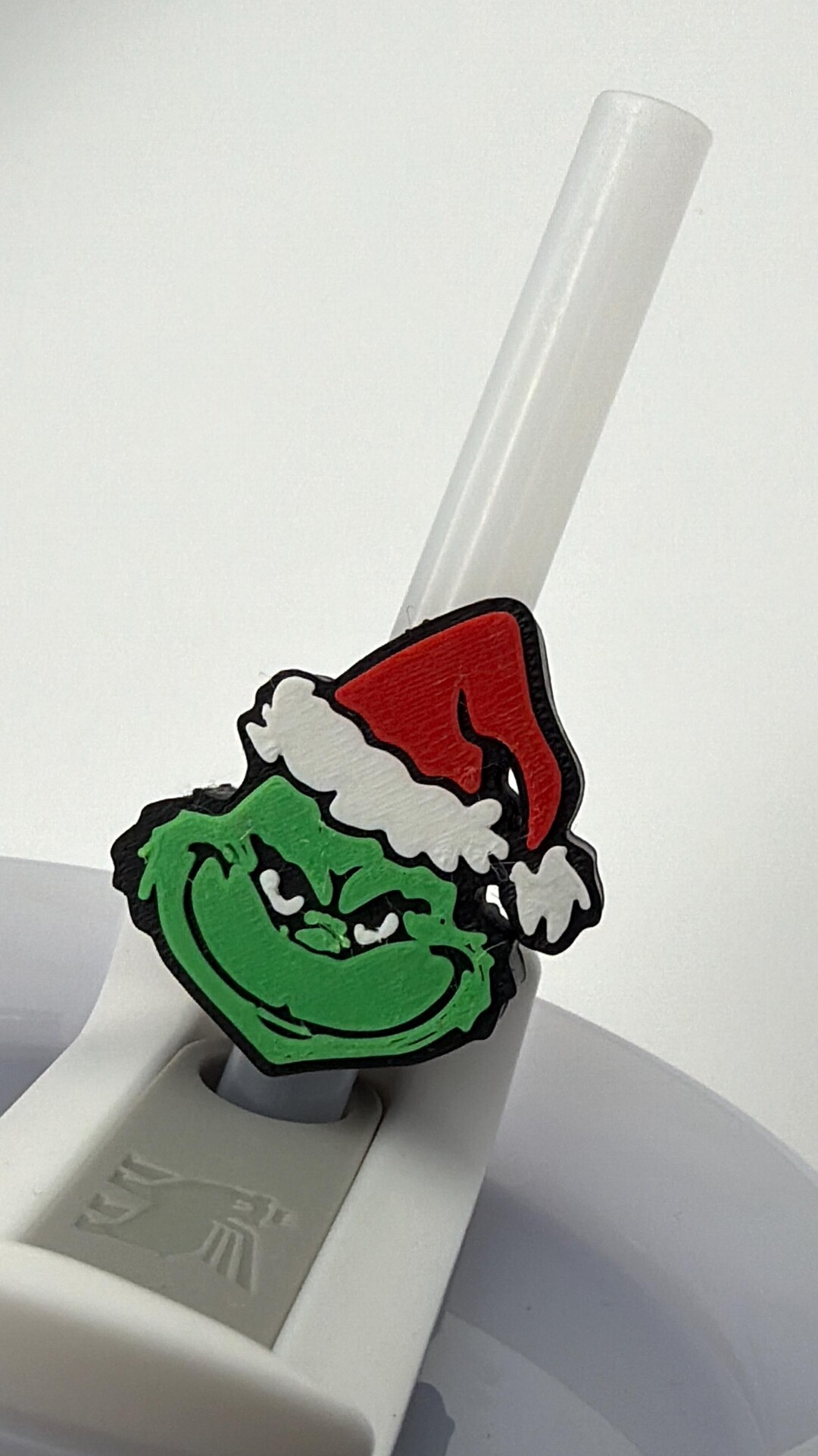 3D Printed Christmas Grinch Inspired Straw Topper – Festive Holiday ...