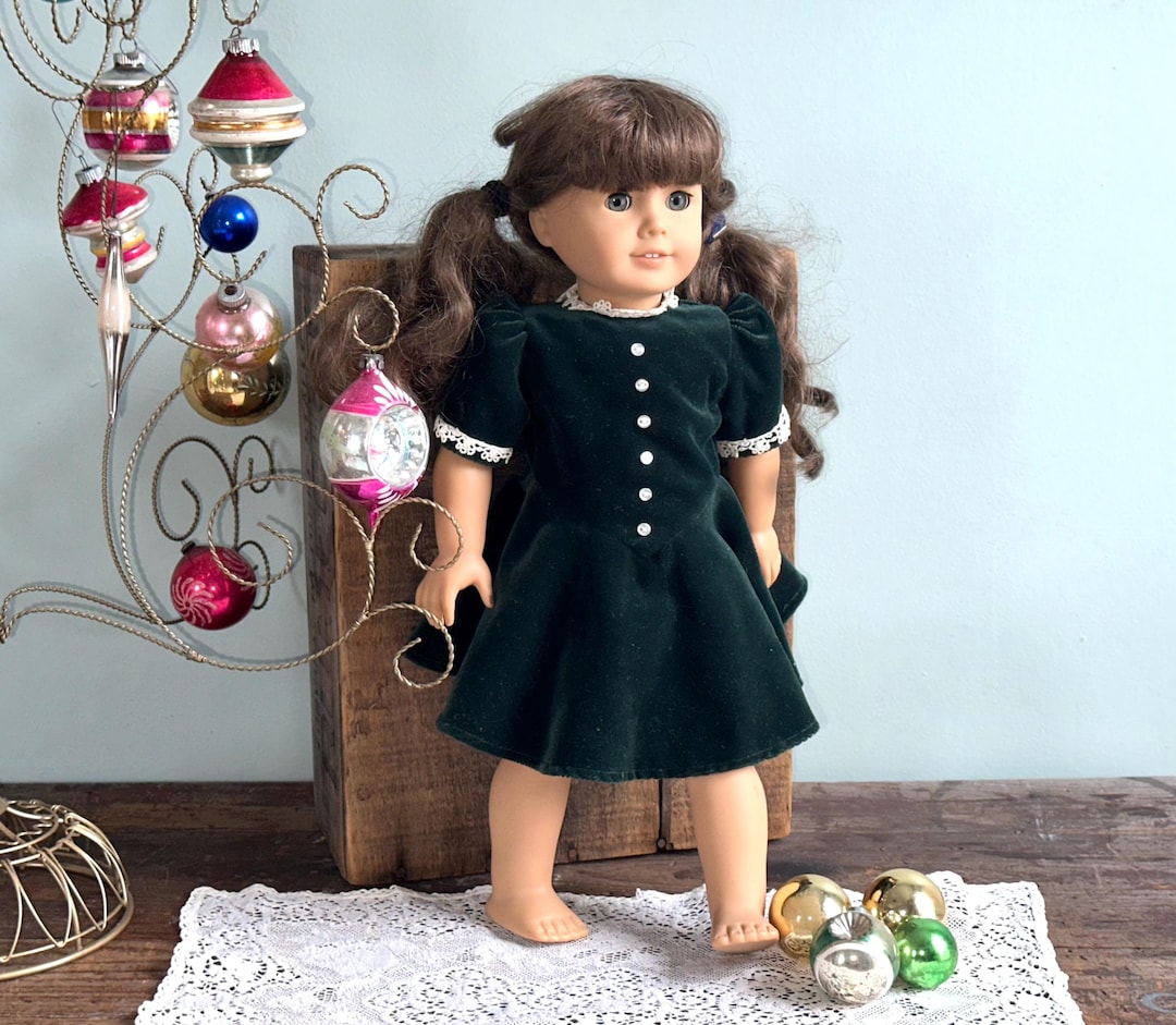 Molly Mcintyre Vintage American Girl Doll / Velvet Holiday Dress ...