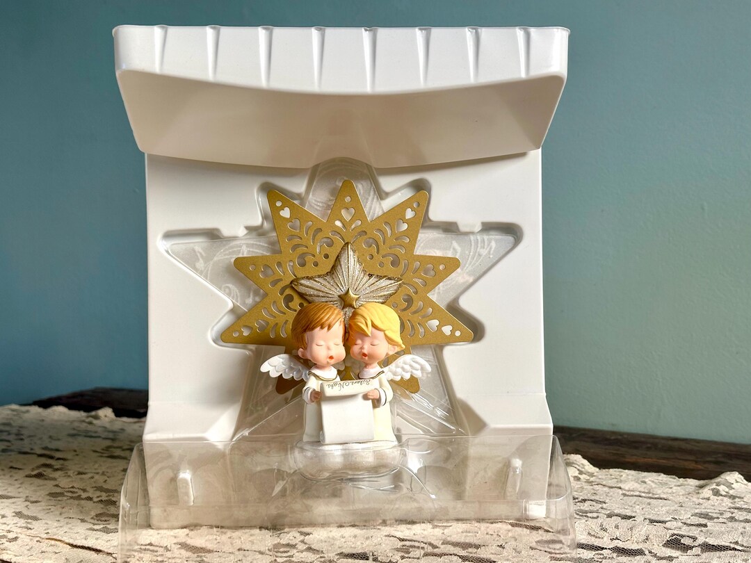Hallmark Mary's Angels Tree Topper /white and Gold / Designed and ...