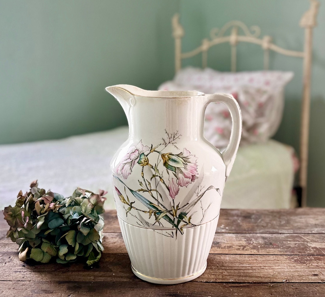 Antique Homer Laughlin Pitcher / Eagle Over Lion Backstamp / Stunning ...