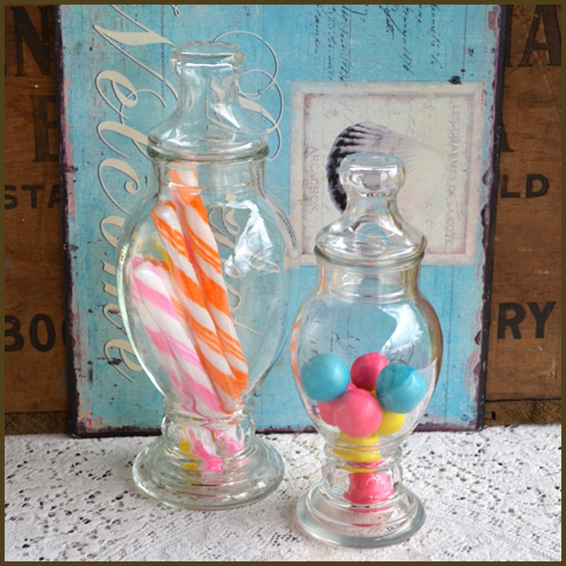 Vintage Candy Jar - Etsy