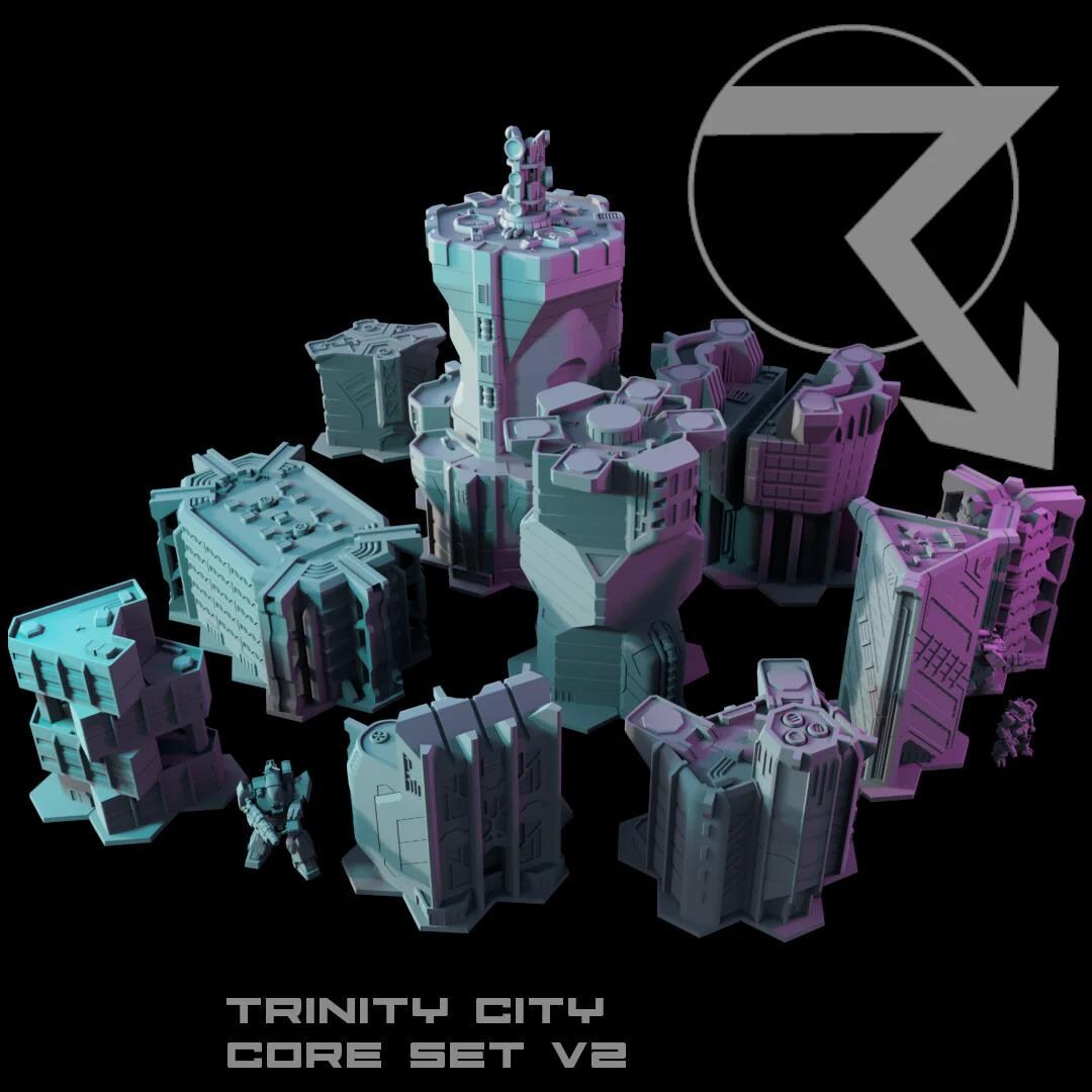 Hextech-trinity City-core Buildings - Etsy