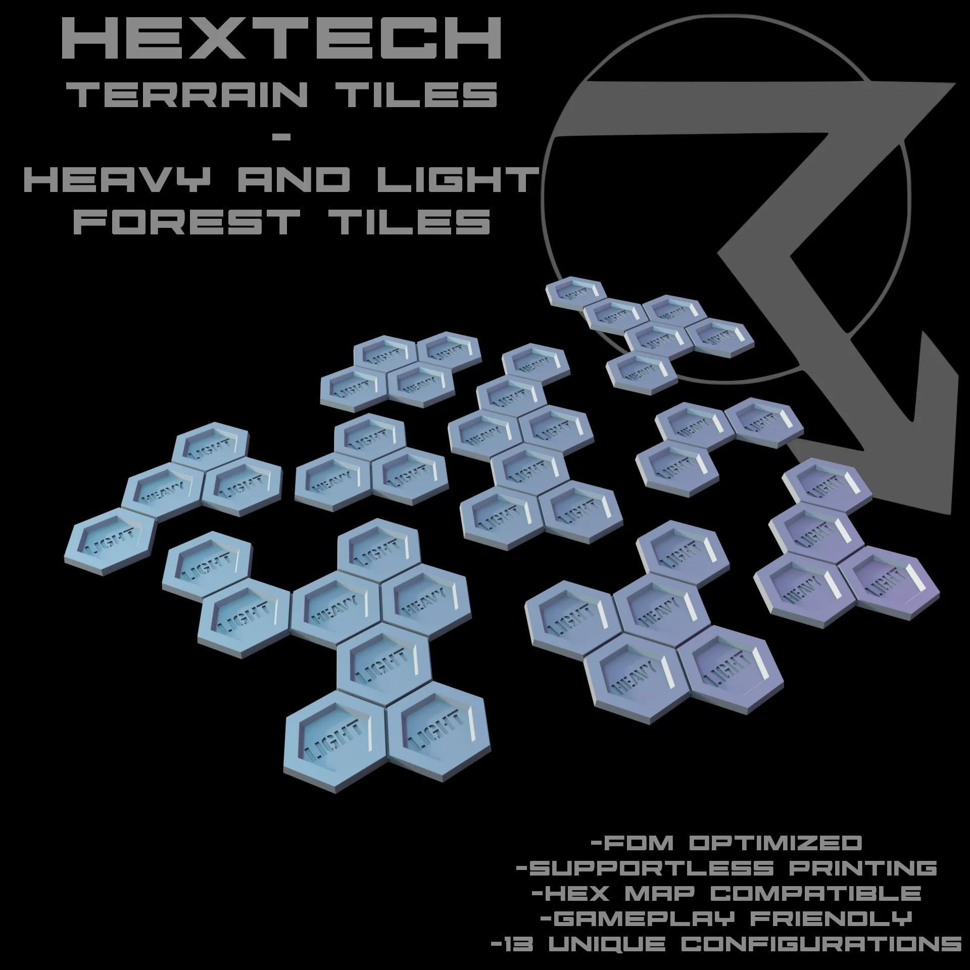 HEXTECH Terrain Tiles - Etsy