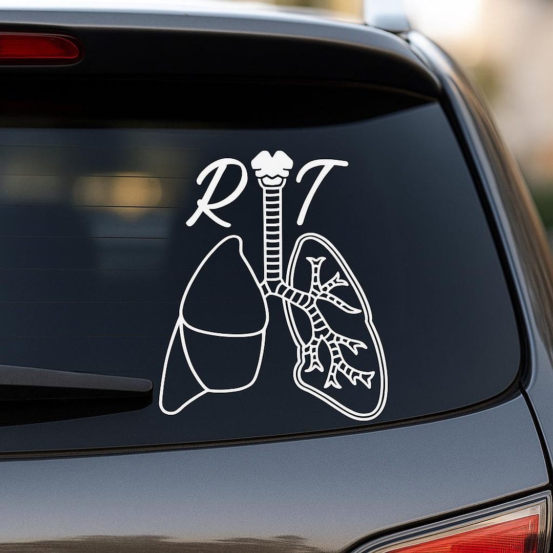 Respiratory Therapist - Anatomical Lungs Vinyl Decal - Etsy